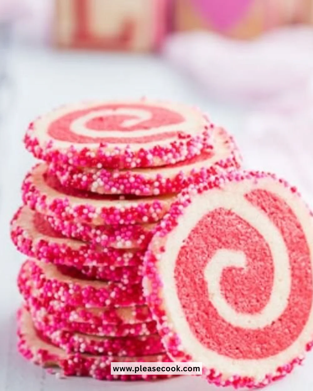 Valentine's Day Swirl Cookies
